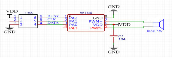 WTN6040-8S - WayTronic Sound Chip
