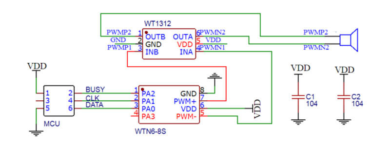 WTN6170-8S - WayTronic Sound Chip