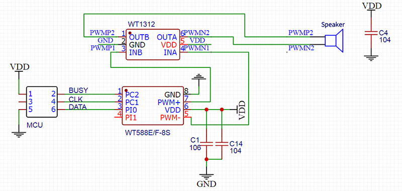 WT588F02B-8S - WayTronic Sound Chip