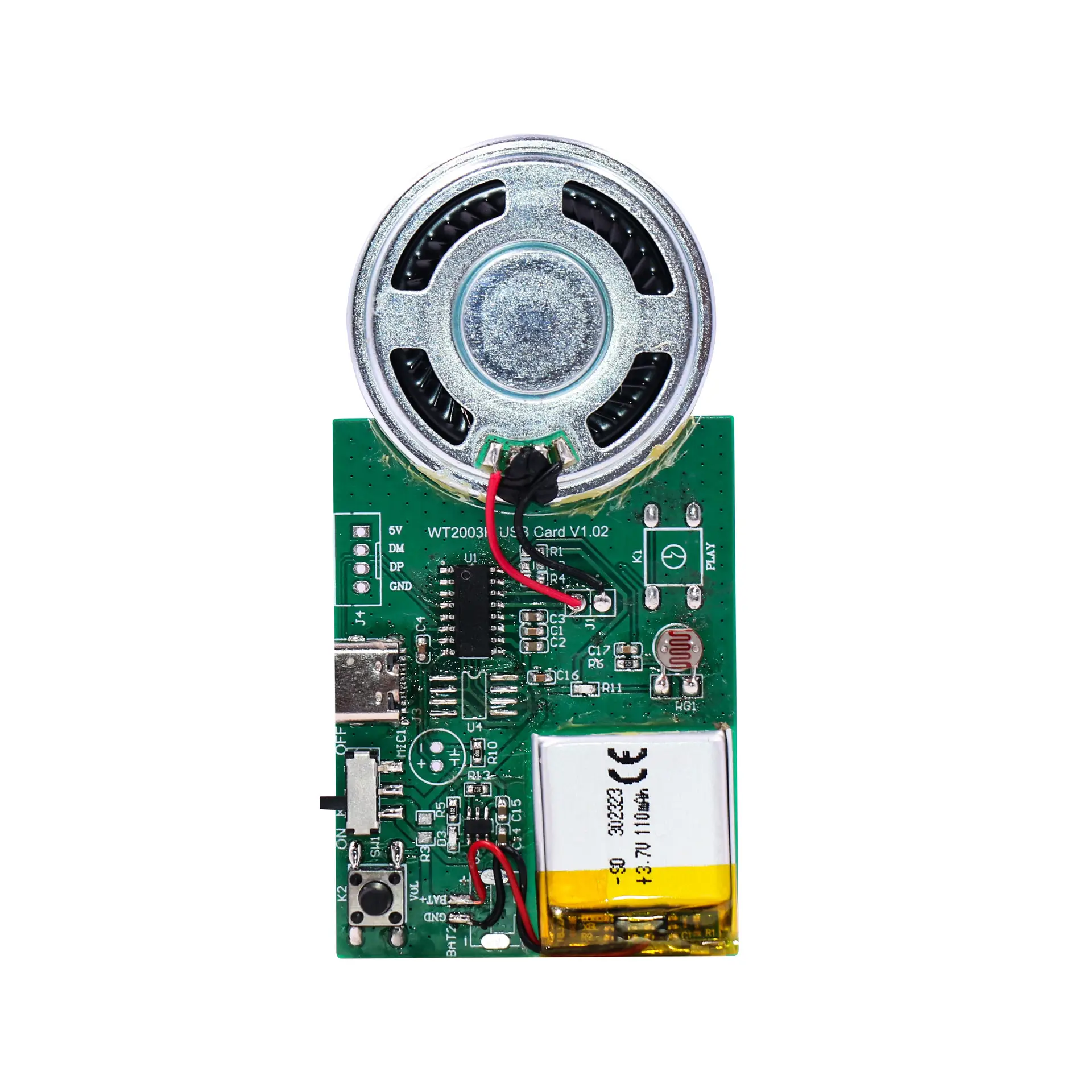 WT2003H USB Card V1.05 (Single-chip light control version) - WayTronic ...