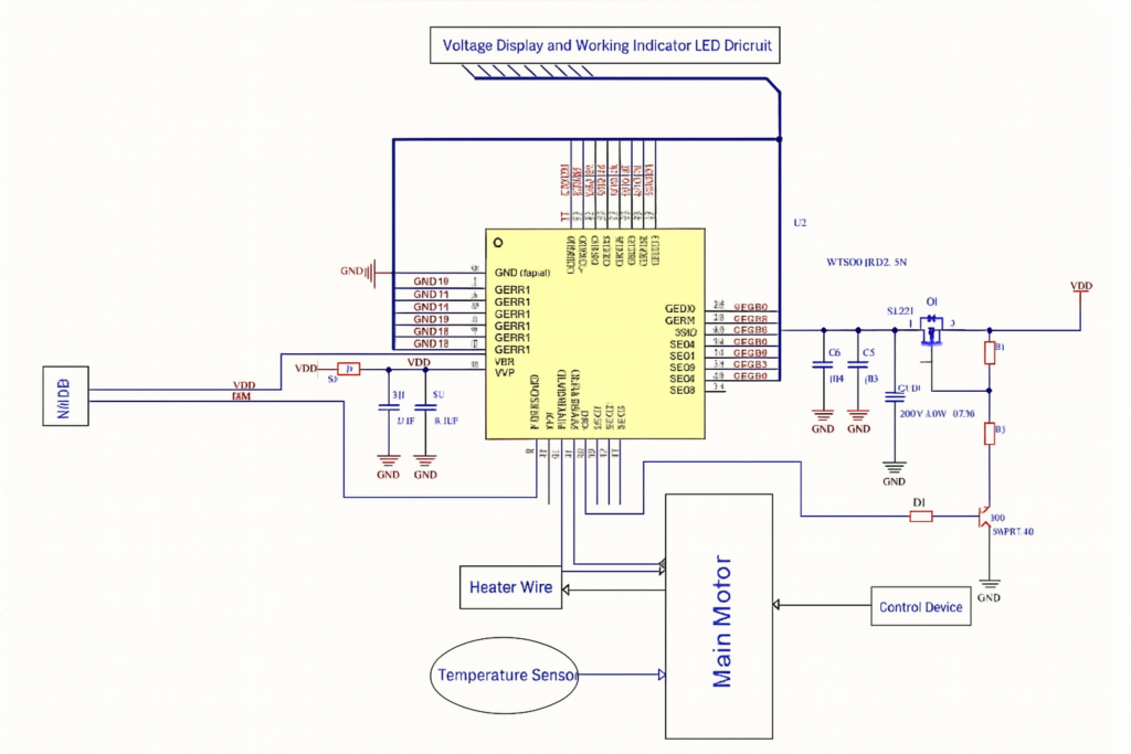 WT588F02KD-32N Voice Chip for Smart Portable Kettles - WayTronic Sound Chip